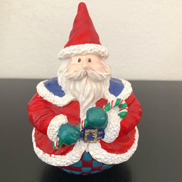Russ Berrie | Holiday | Russ Berrie Vintage Roly Poly Resin Santa ...